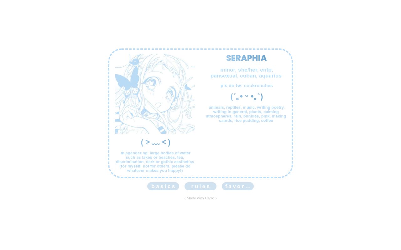 Seraphia's Carrd